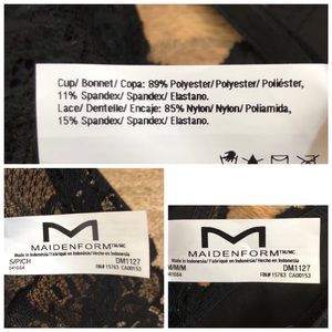 Maidenform | Intimates & Sleepwear | Maidenform Longline Black Lace ...